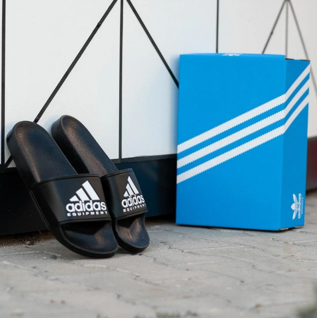 Купить Adidas Equipment Slides Core Black | сланцы мужские (шлепки ...
