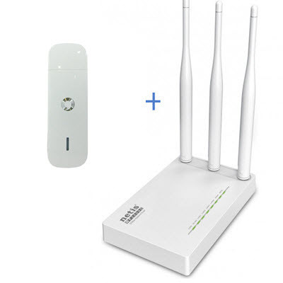 Комплект WiFi роутер Netis MW5230 + 3G модем Huawei K4510: продажа ...