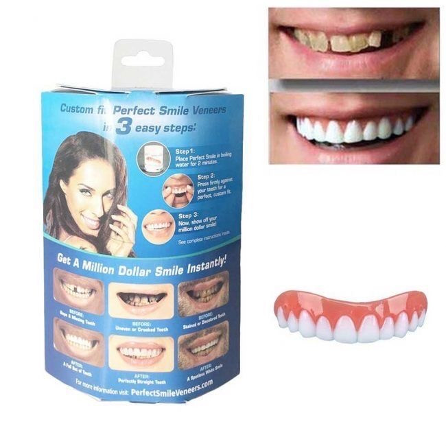 Купить Виниры съемные Snap On Smile для зубов двойные верх и низ на