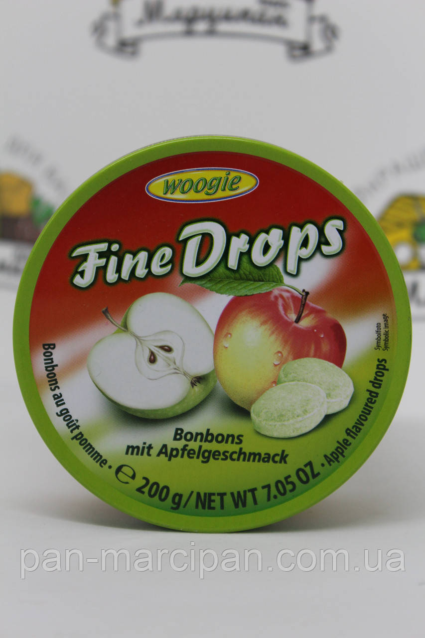 Драже Fine Drops яблуко 200гр ж/б: продажа, цена в Луцке. Конфеты от ...