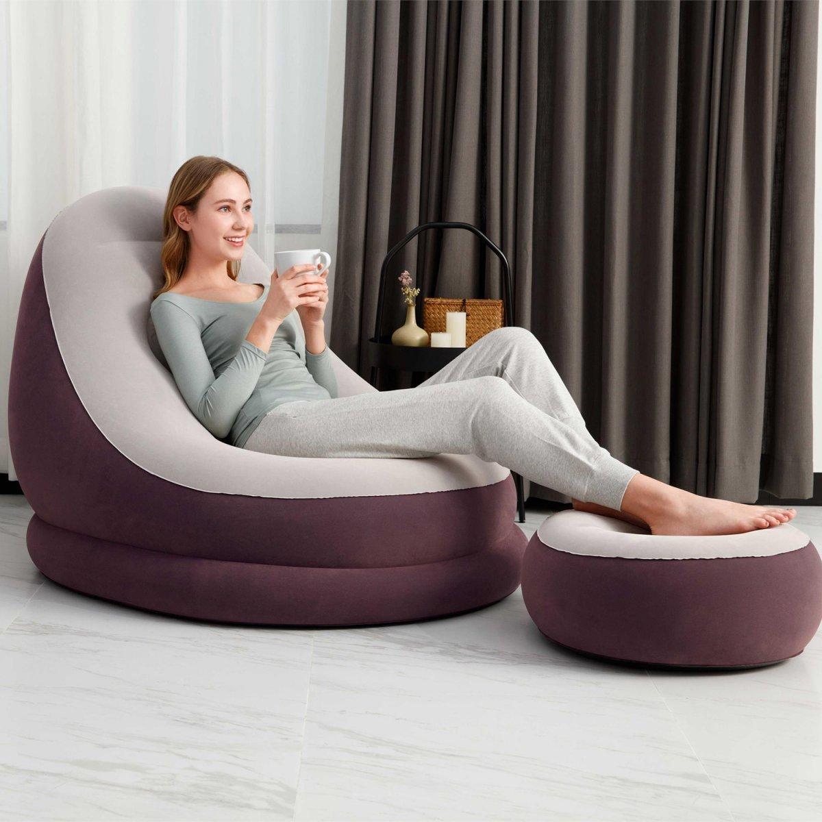 Надувное кресло Bestway 75053 Comfort Cruiser Inflate-A-Chair 122х94х81 ...