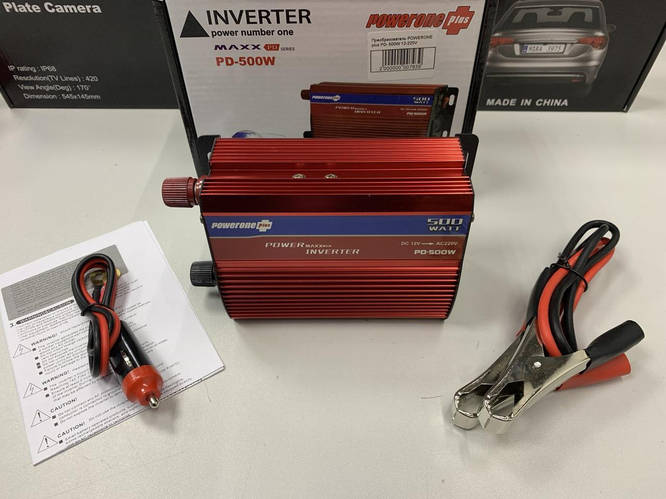 Инвертор PowerOne+ 24V-220V 500W + USB/LED (PD-500W), цена 650 грн ...