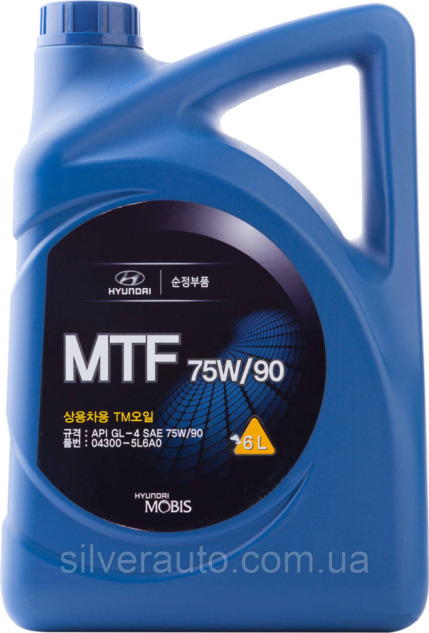 Трансмиссионное масло Mobis (Hyundai/Kia) MTF 75W-90 GL-4 6л, цена ...