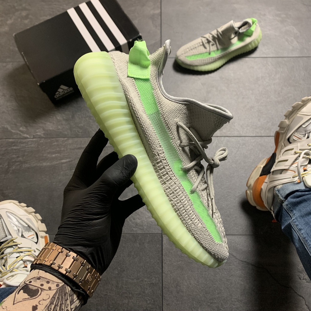Кроссовки Adidas Yeezy Boost 350 V2 Grey Green, кроссовки адидас изи ...