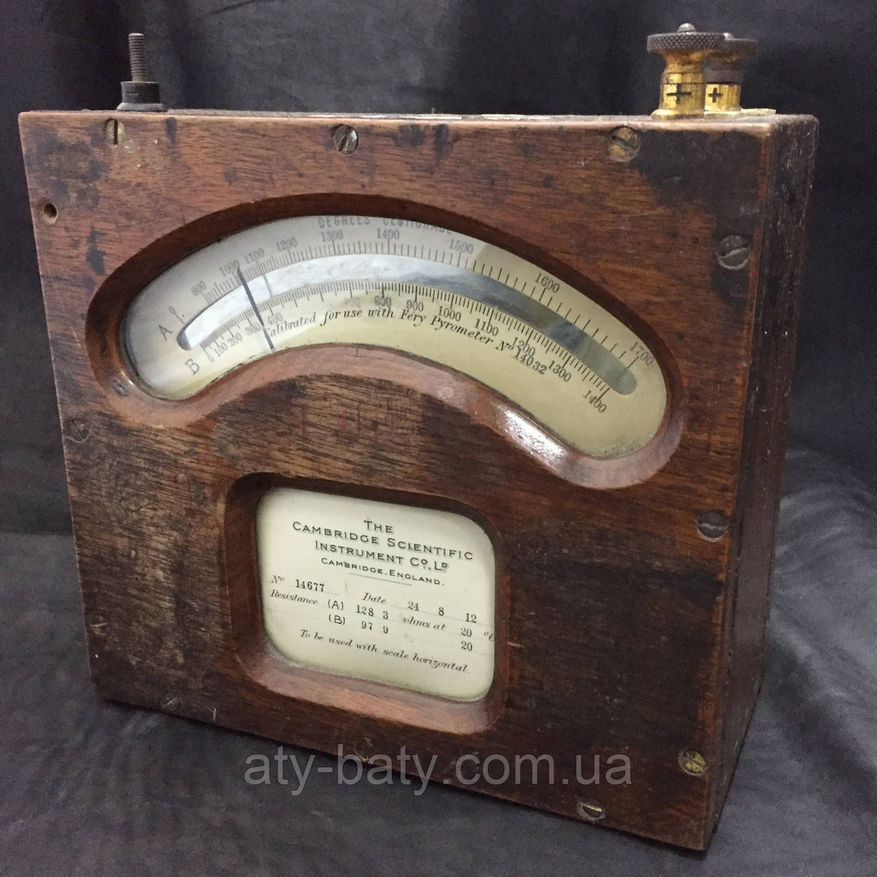 Прибор The Cambridge Scientific Instrument Co., Ld Cambridge, England ...