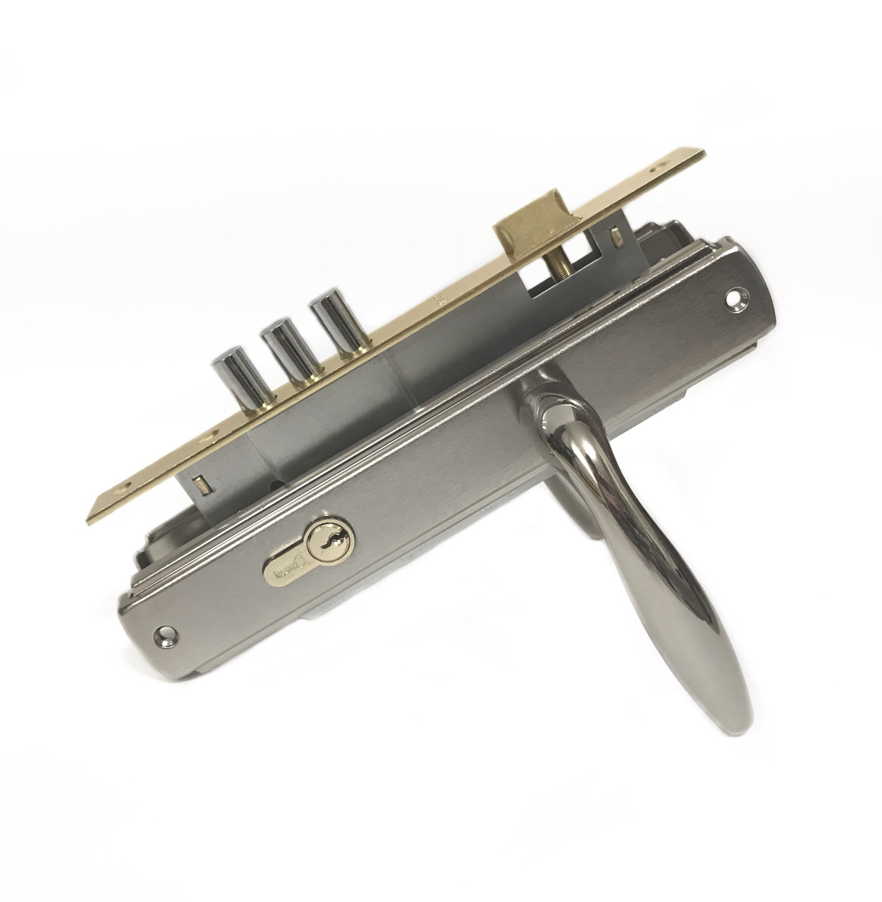 Замок для вхідних дверей з ручками Ozcanlar Atmaka K S Y 85 мм