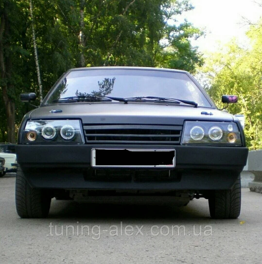 ФАРЫ ВАЗ 2108 С ЛИНЗАМИ И СВЕТОДИОДНОЙ ПОДСВЕТКОЙ + ЛАМПЫ ПОВОРОТОВ ...