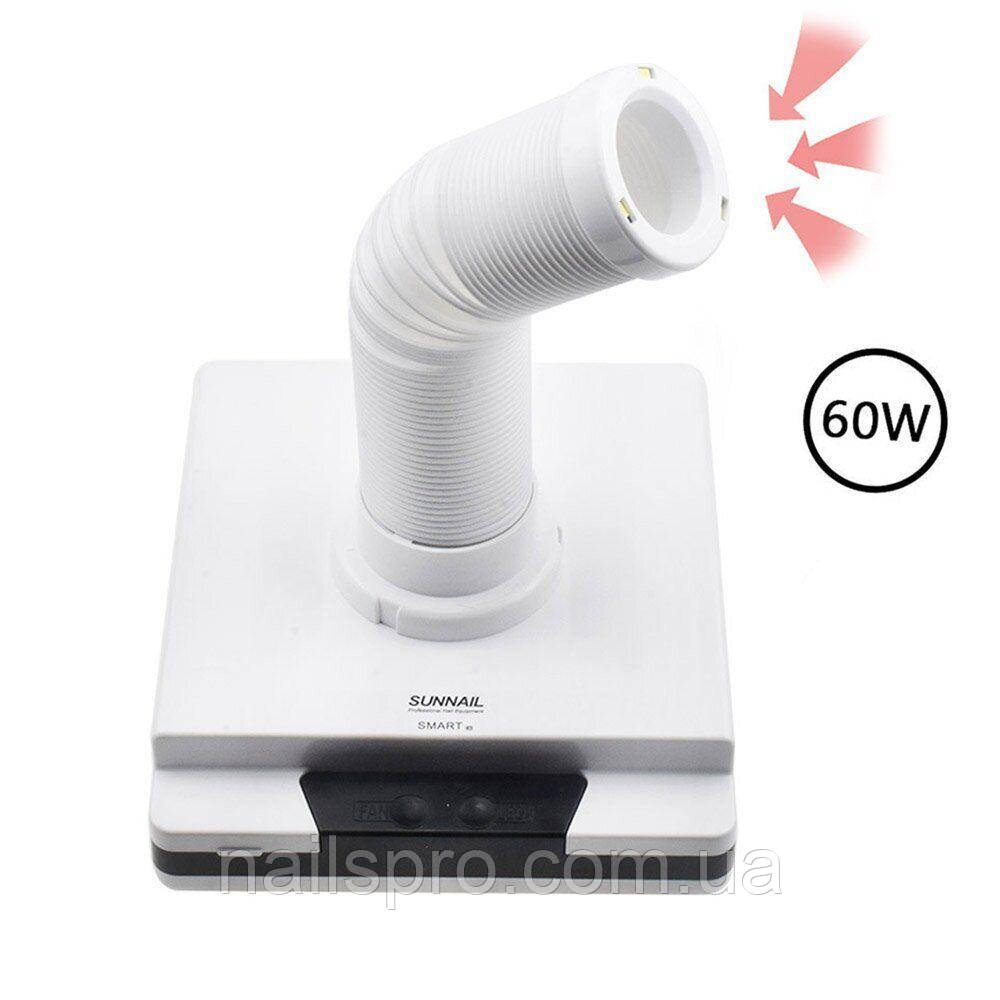 Вытяжка маникюрная Dust collector 60 Вт с LED светом профессиональная ...
