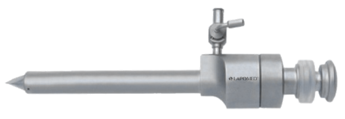 Пирамидный троакар Lapomed LPM-0701.3 с магнитным клапаном, 5х95 мм ...