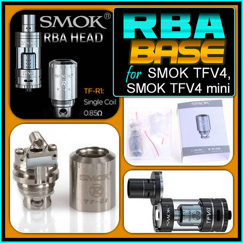 SMOK RBA base TF-R1. Односпиральная РБА база для атомайзеров SMOK TFV4 ...
