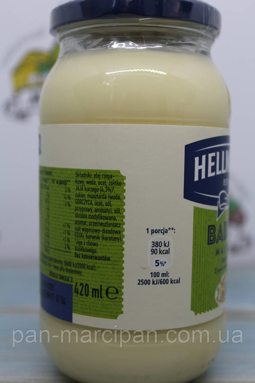 Майонез Hellmans Babuni 405 мл, ціна 59 грн — Prom.ua (ID#1003224750)