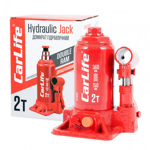 Гідравлічний домкрат. Домкрат гідравлічний двоштоковий 4 т. "CARLIFE ...