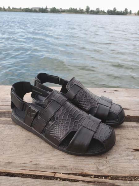 Мужские Сандали Из Натуральной Кожи 40 и 44 Размер Bas0002 — Купить ...