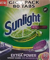 Таблетки для посудомоечной машины Sunlight expert extra power, 80 шт ...