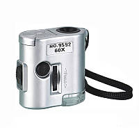 Купити Кишеньковий мікроскоп Kromatech MG 9592 60X Сірий (mdr_0400), ціна 301 ₴ - Prom.ua (ID ...