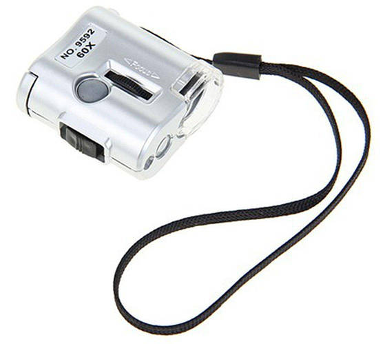 Купити Кишеньковий мікроскоп Kromatech MG 9592 60X Сірий (mdr_0400), ціна 301 ₴ - Prom.ua (ID ...