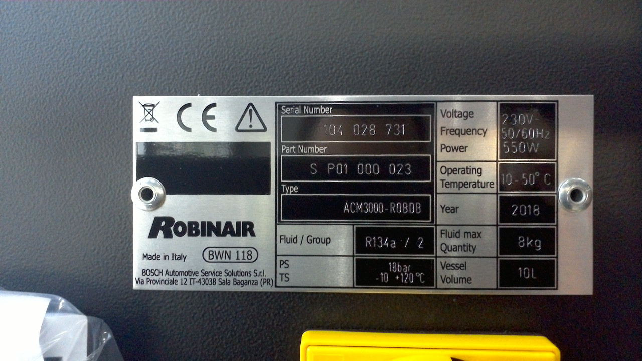 Купить Стенд заправки кондиционера автомат ROBINAIR ACM3000, цена 121800 грн — Prom.ua (ID ...