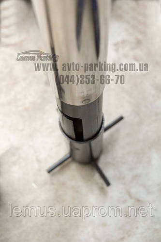 Съемный парковочный столбик нержавеющий с замком 50см СТ-02-Н-500, цена ...