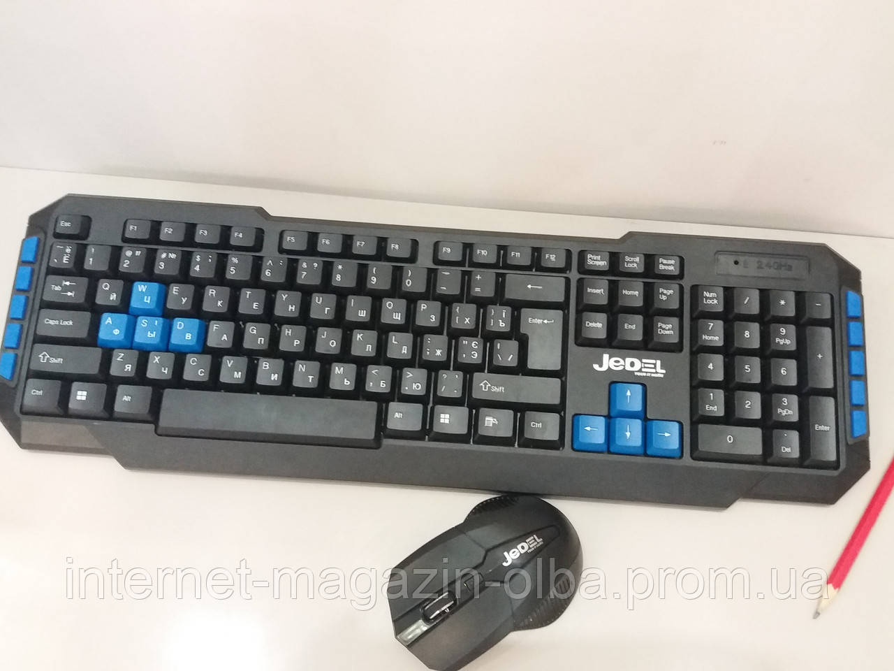 Клавиатура с Мышью Беспроводная Jedel WS 880 Usb Combo для Компьютера ...