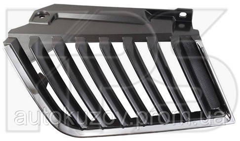 Решітка радіатора Mitsubishi L200 05-10 права, хром/чорний (FPS ...