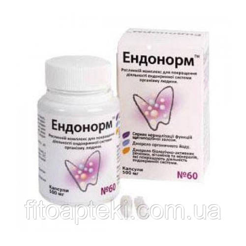 Ендонорм флакон 60 шт Капсули для поліпшення функцій щитовидної залози ...