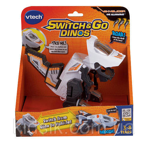 Робот-трансформер "Динозавр Алокаурус",Самолет-динозав (VTech Switch ...