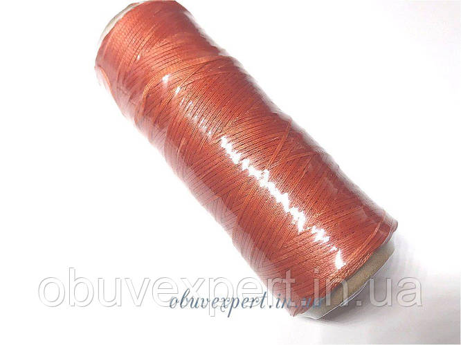 Galaces 0,8 мм червоно-помаранчевий (043) 100 м плоский вощений шнур по ...