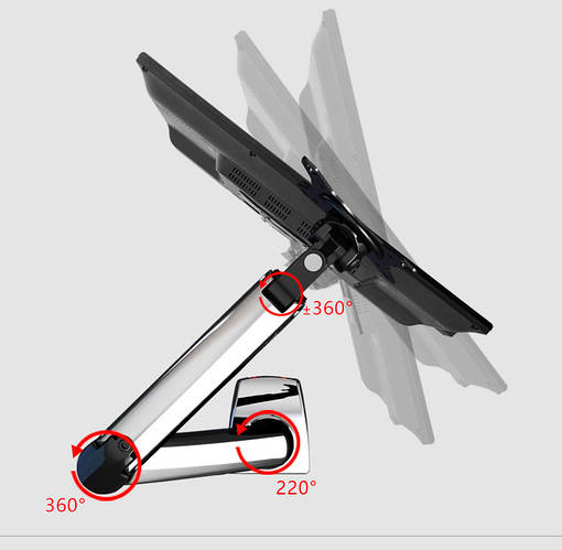 Купить Настольное крепление для монитора NB F100 17-27 , Хром, цена ...