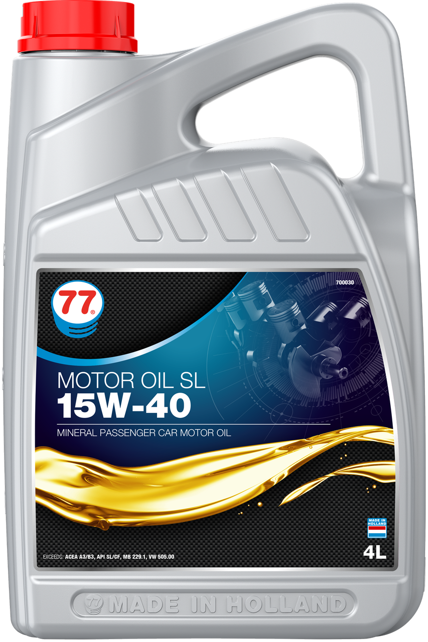 77 Lubricants, Motor Oil SL 15W-40], Моторное масло минеральное ...