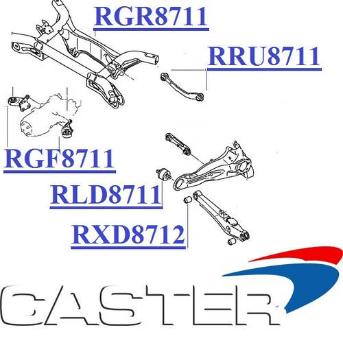 Полиуретановый сайлентблок заднего редуктора (дифференциала) передний ...
