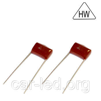 Купить CL-21 Конденсатори метало-плівкові 0,1mkf-63 VAC (±10%) P:10mm ...