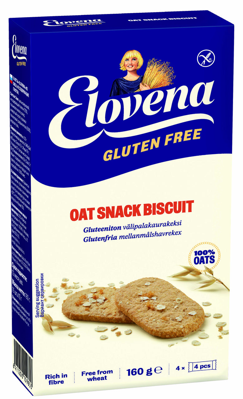Овсяные Галеты Без Глютена Elovena с Сиропом 160г 12шт ящ — Купить