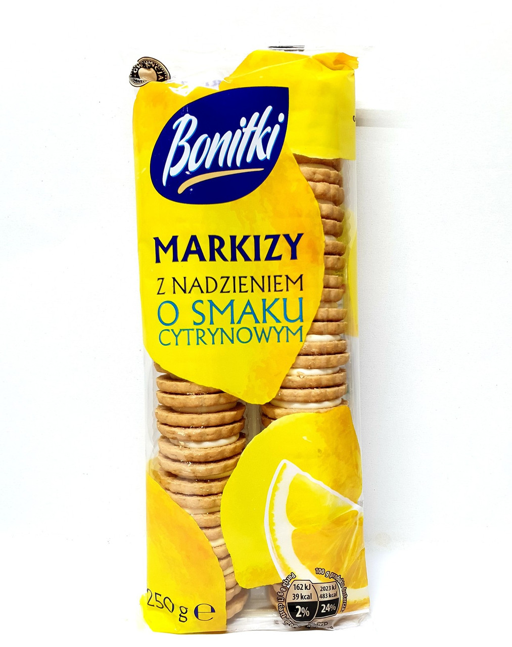 Печиво Bonitki Markizy, (з лимонним кремом) 250 г: продажа, цена в ...