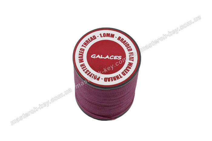 Galaces 1.00мм розово-лиловый (S051) плоский шнур вощёный по коже, цена ...