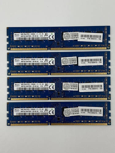 Оперативная память Hynix DIMM DDR3 16Gb (4*4Gb) 4Gb DDR3 1600MHz PC3-12800 2R8 CL11 ...