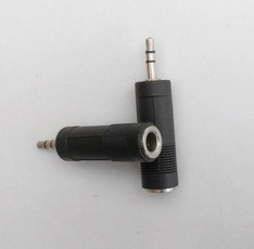 Переходник Штекер 3,5 Стерео на Гнездо 6,3 Стерео, См. Описание ...