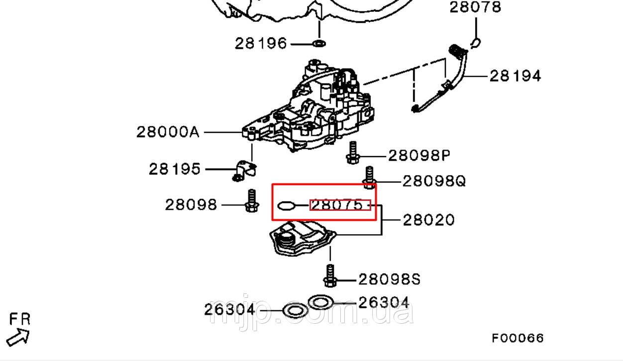 Купить Кільце фільтра АКПП 2824A005. MITSUBISHI, цена 50.27 ₴ — Prom.ua ...