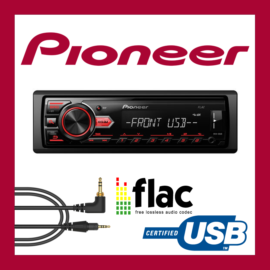 Автомобильная Магнитола USB Mp3 Автомагнитола Pioneer MVH-09UB — Купить ...