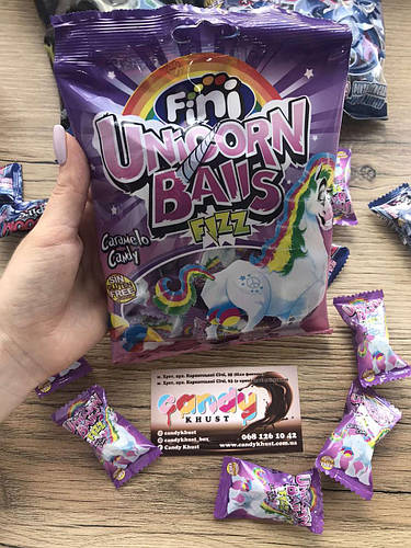 Купить Fini Unicorn Balls Gum (жвачки фини), цена 39 ₴ — Prom.ua (ID ...