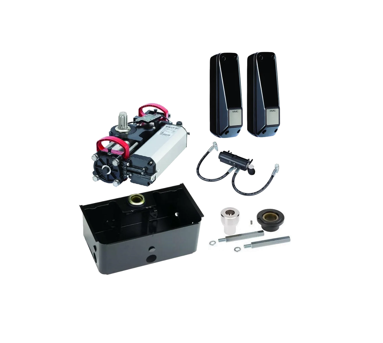 Привод FAAC S800 CBAC 100° для распашных ворот со створкой до 2 м, с гидравлическим замком ...