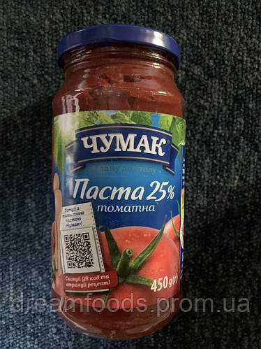 Томатна паста «Чумак», 450 г/ Томатная паста «Чумак», 450г, цена 32 грн ...