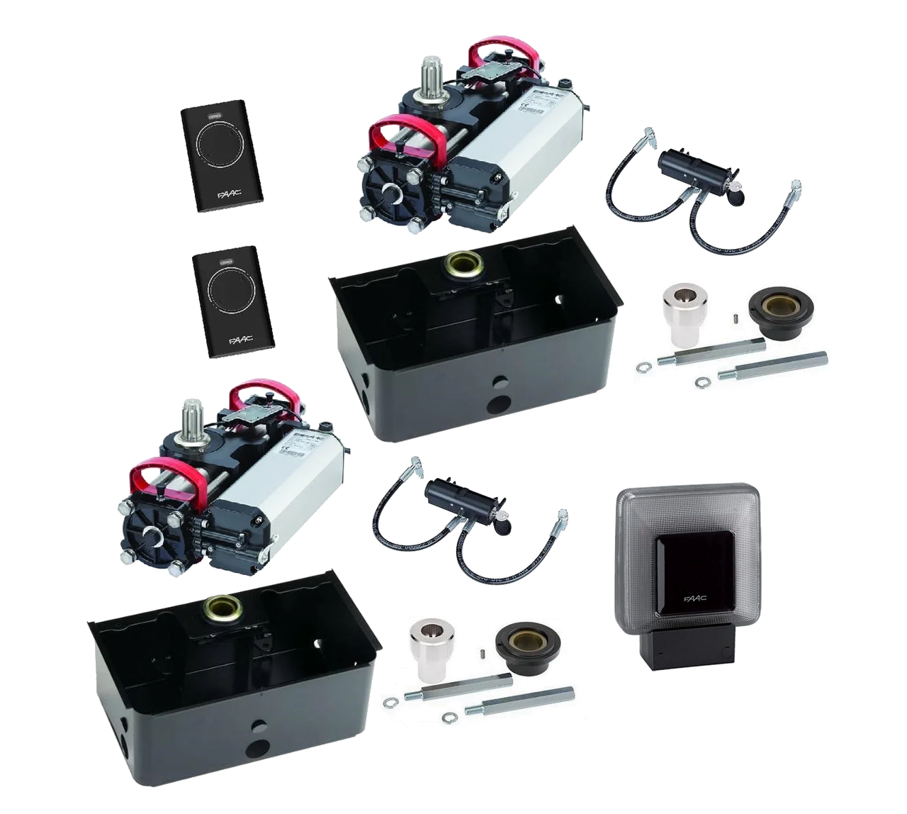 Купить Привод FAAC S800 CBAC 180° для распашных ворот со створкой до 2 м, с гидравлическим ...