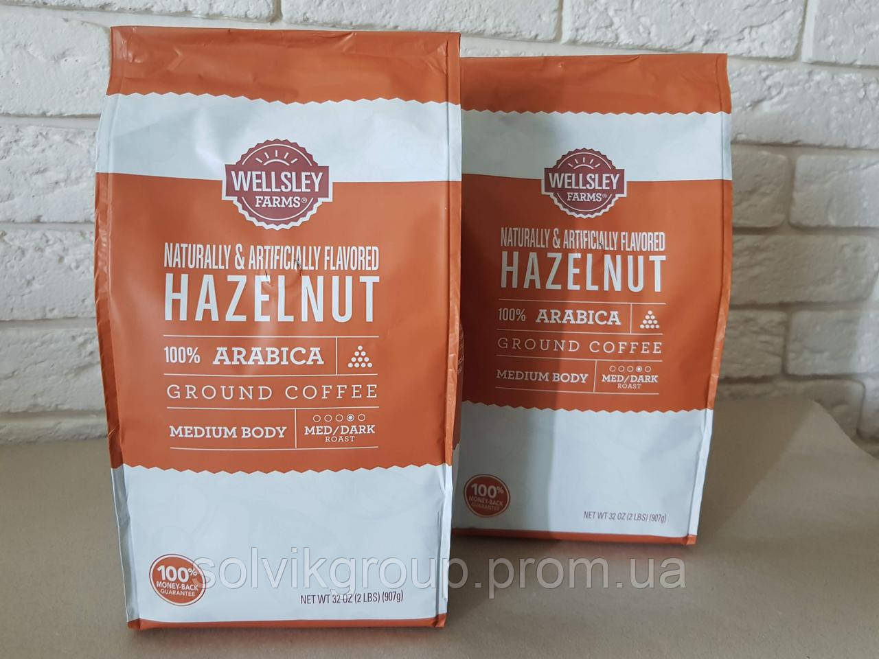 Кофе Wellsley Farms Hazelnut 100% Arabica 907g, Производства США. 100% ...