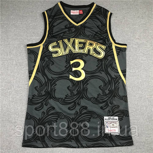 Купити Чорна баскетбольна майка Айверсон No3 Allen Iverson Jersey ...