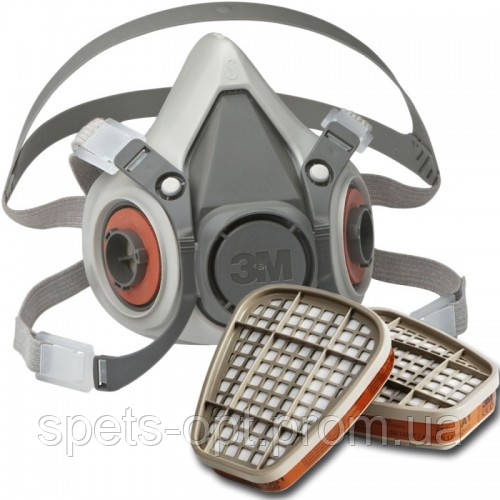 Респиратор полумаска 3М 6200 с фильтрами 6057 АВЕ1 (ID#1220385217 ...