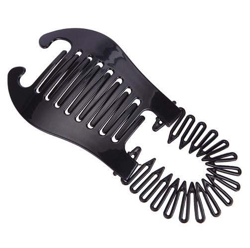 Заколка Soft Bendable Hair Comb для создания объемного хвоста черная ...