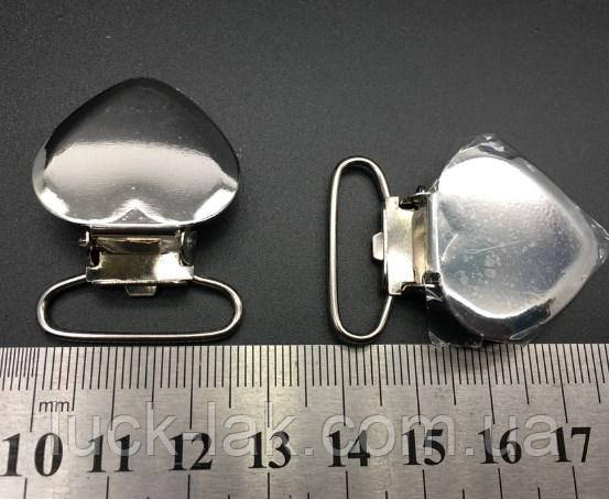 Зажимы, клипсы металлические для чулок, подтяжек 25 мм, сердечки с ...