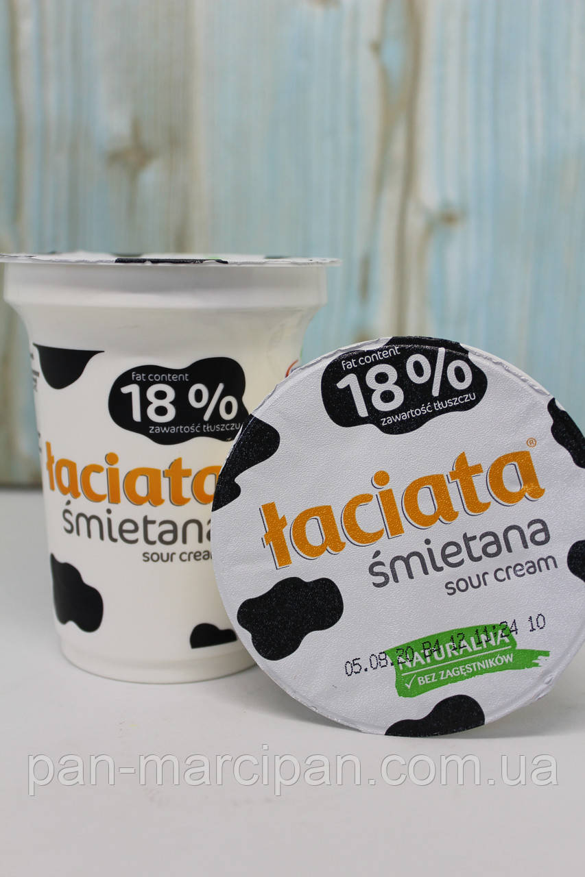 Сметана Laciata 18 % Польща 330 г: продажа, цена в Луцке. Сухое молоко ...