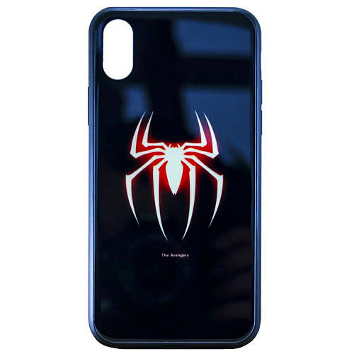 Накладка luminous glass case apple iphone xr (spiderman) Накладка ...