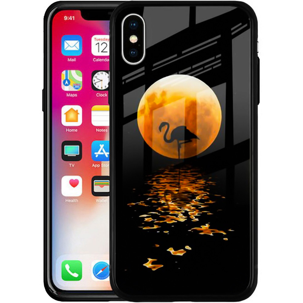 Накладка luminous glass case apple iphone x xs (moon) Накладка Luminous ...